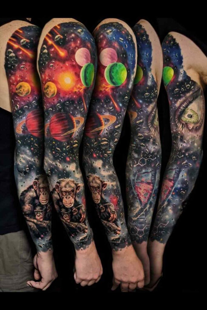 103 Tatuajes de Espacio