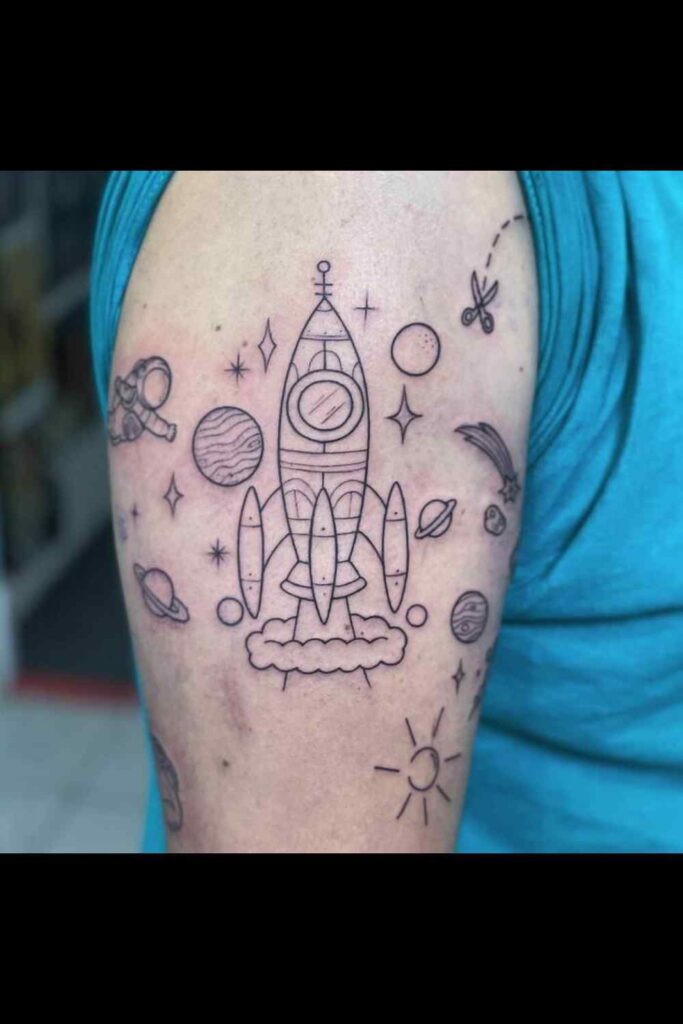 103 Tatuajes de Espacio