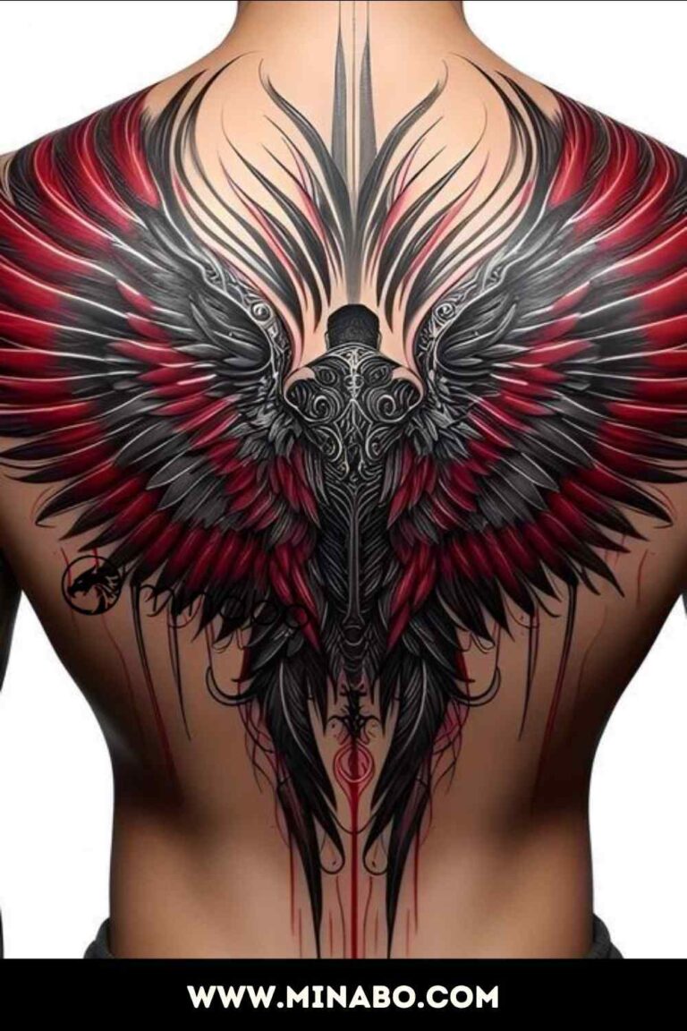 62 tatuajes de alas en la espalda: diseños y significado para inspirarte